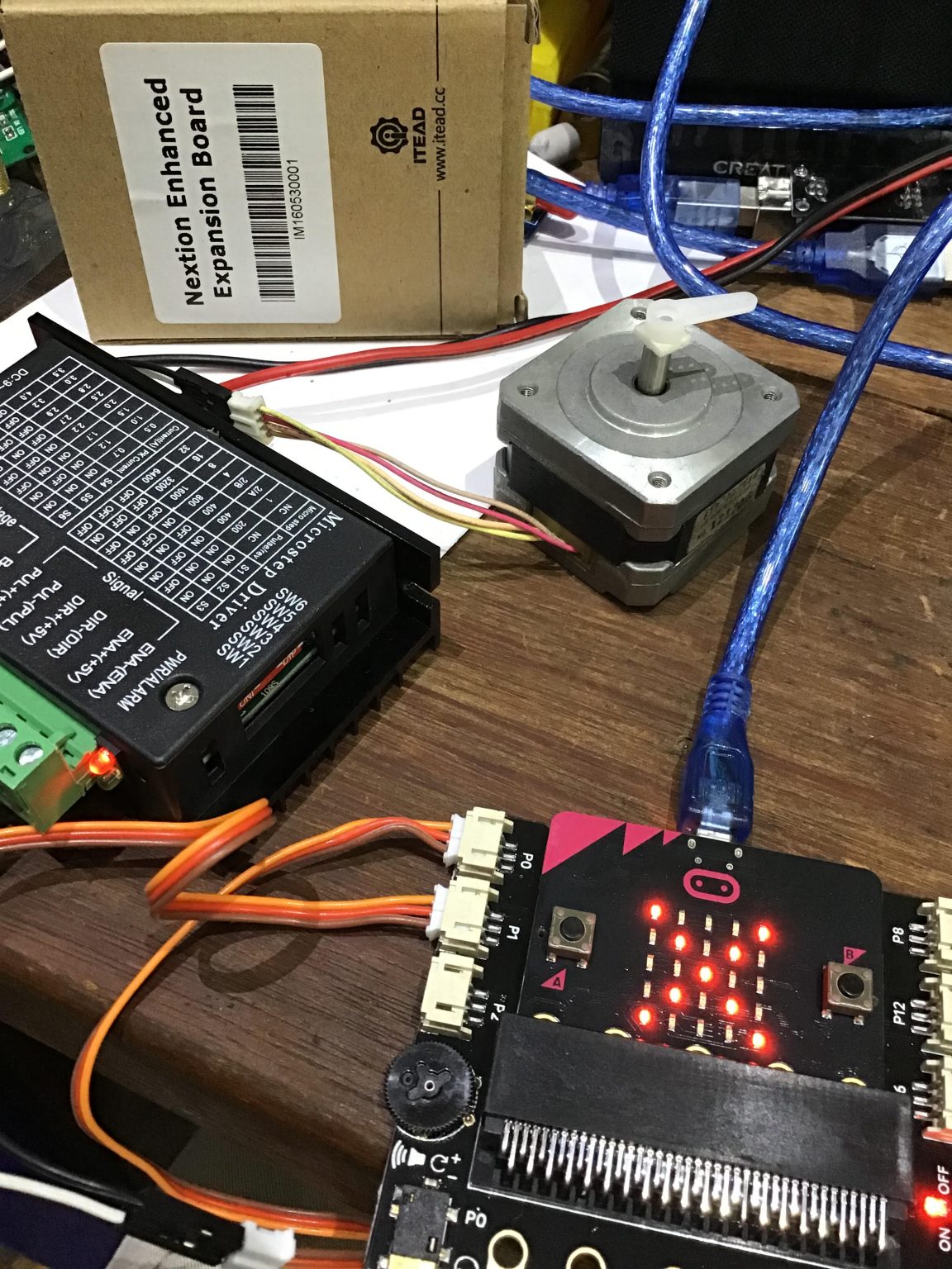 เขียนโปรแกรมควบคุมสเต็ปปิ้งมอเตอร์ ด้วย Micro:bit – www.iottoyou.com